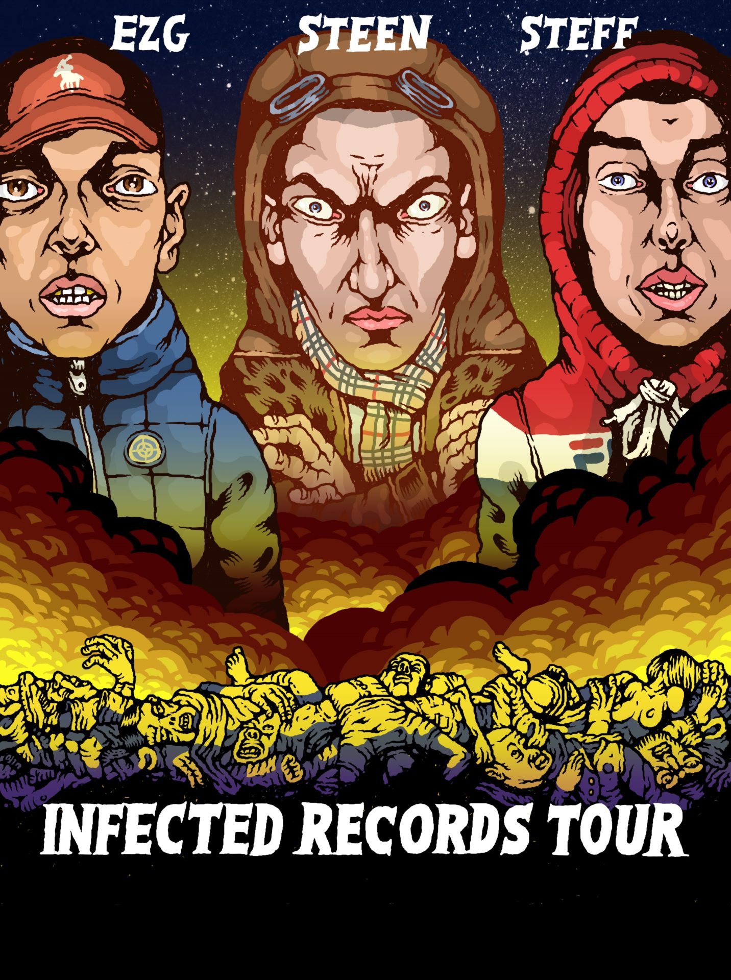 INFECTED RECORDS TOUR: Steen, EZG, Steff - PAARD